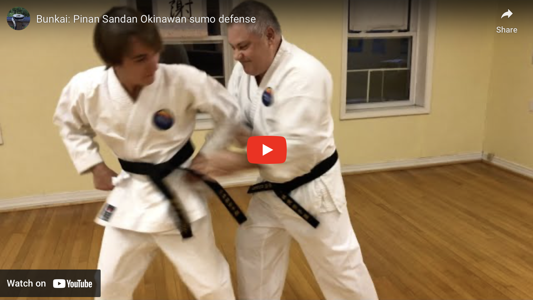 Bunkai: Pinan Sandan – Okinawan Sumo defense - Mountain Karate